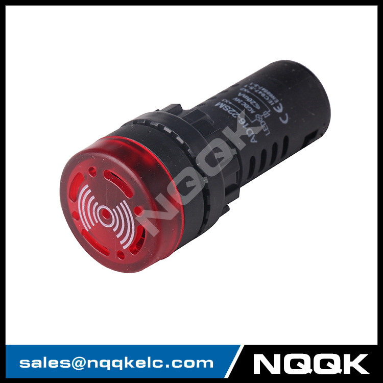 CE AD16-22SM red green 12V / 24 volt 22mm buzzer signal light , LED alarm buzzer indicator light ...